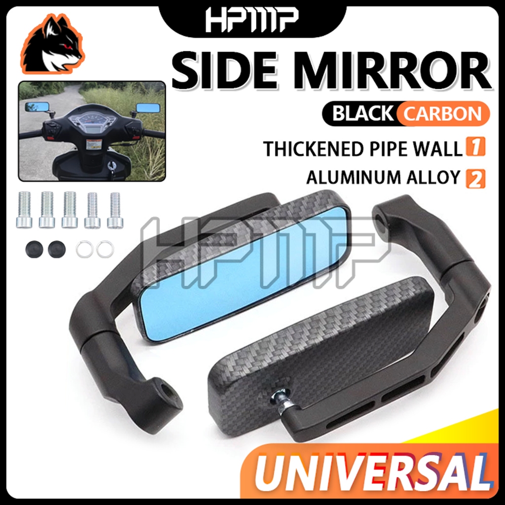 Universal Side Mirror Motor Rear View Mirror Motorcycle Blue Glass ...