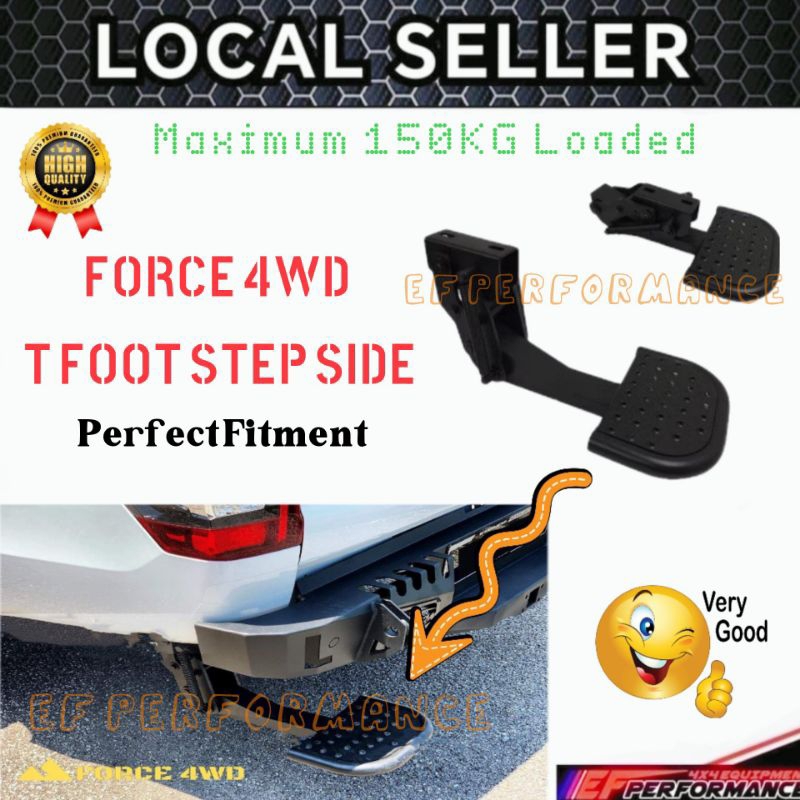FORCE 4WD T FOOT STEP SIDE STEP HILUX VIGO REVO RANGER TRITON DMAX ...