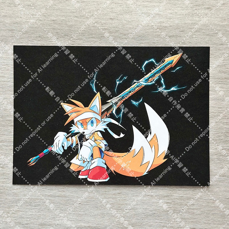 Sonic the Hedgehog Monster Hunter Tails A5 Art Print | Shopee Malaysia