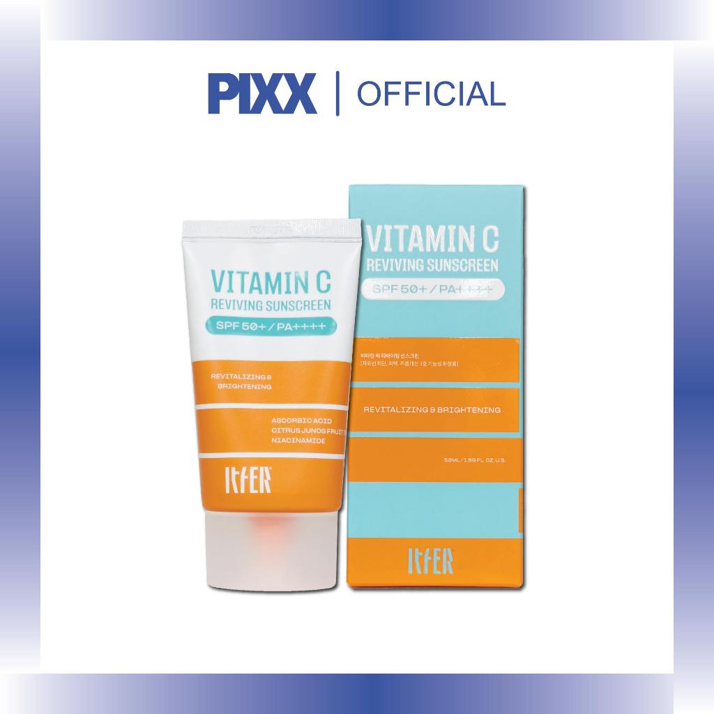 ITFER Vitamin C Reviving Sunscreen SPF50+/PA++++ 50ml | Shopee Malaysia