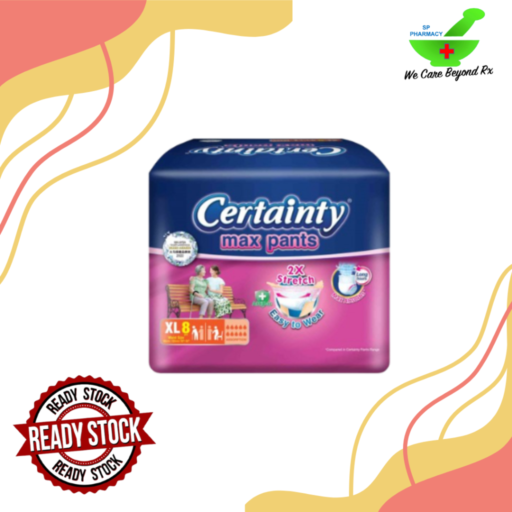 CERTAINTY MAXPANTS (2X STRECH) (XL-8PCS) (EXP AUG 2025) | Shopee Malaysia