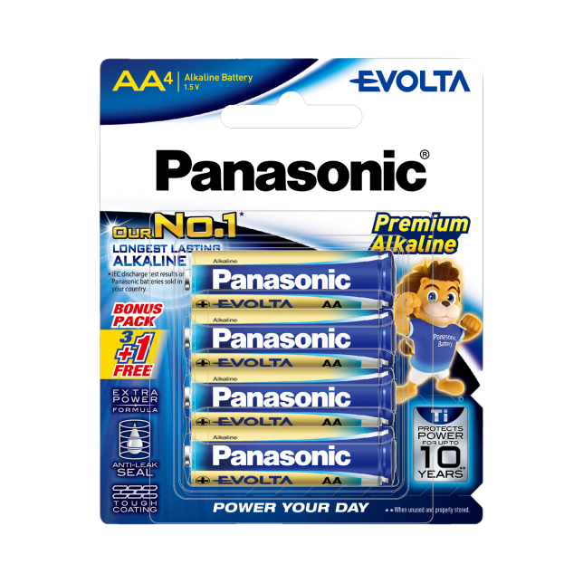 Panasonic Evolta Premium Alkaline Batteries LR6EG/4B1F 4pcs (AA size) 1.5V ready stock ...