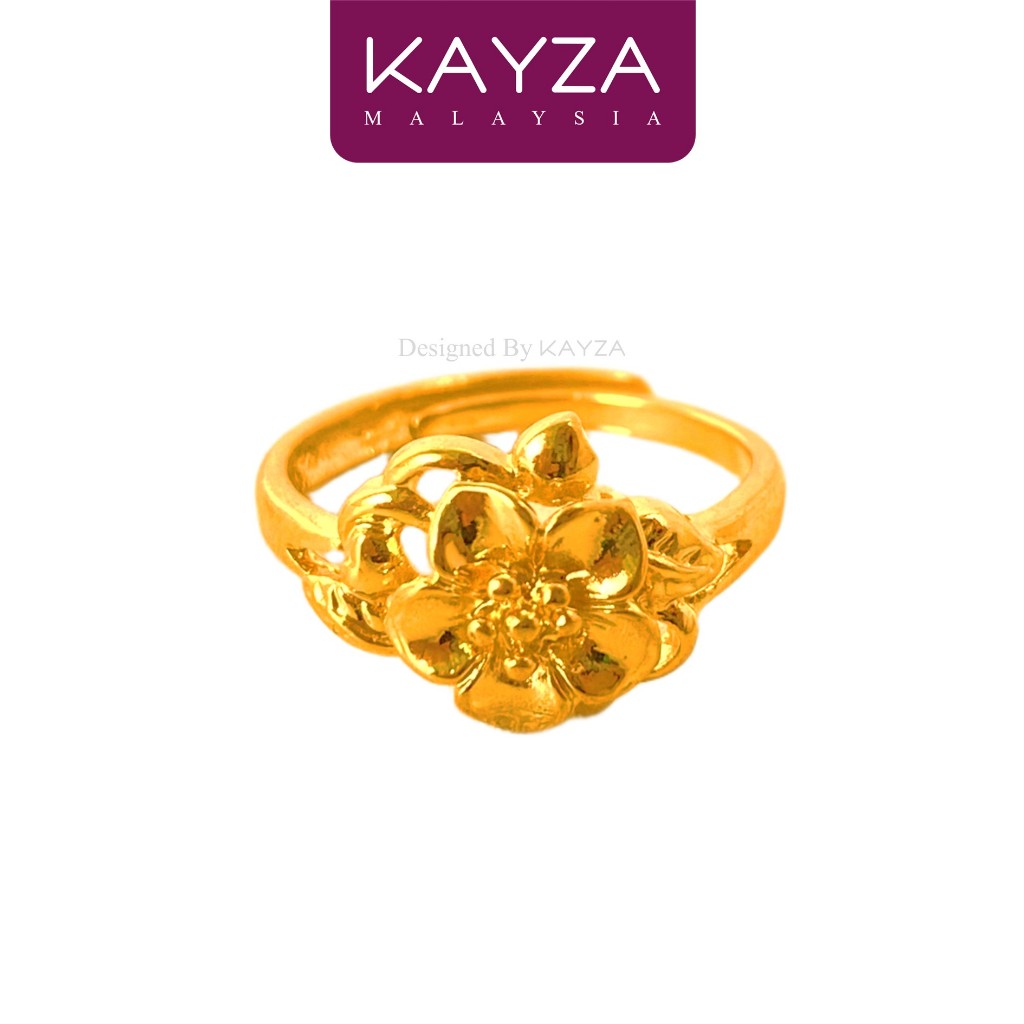 13R KAYZA Flora Leaf Ring Handcrafted Designs in Vietnamese Gold - Reka ...