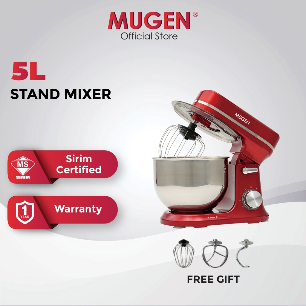 MUGEN Electric Stand Mixer 6 Speeds (5L/800W) MSM-5000 | Shopee Malaysia