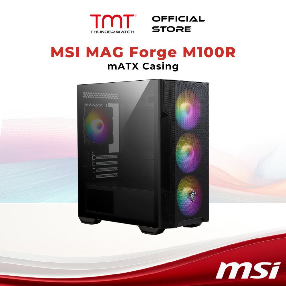 TMT MSI MAG Forge M100R mATX Casing | Shopee Malaysia