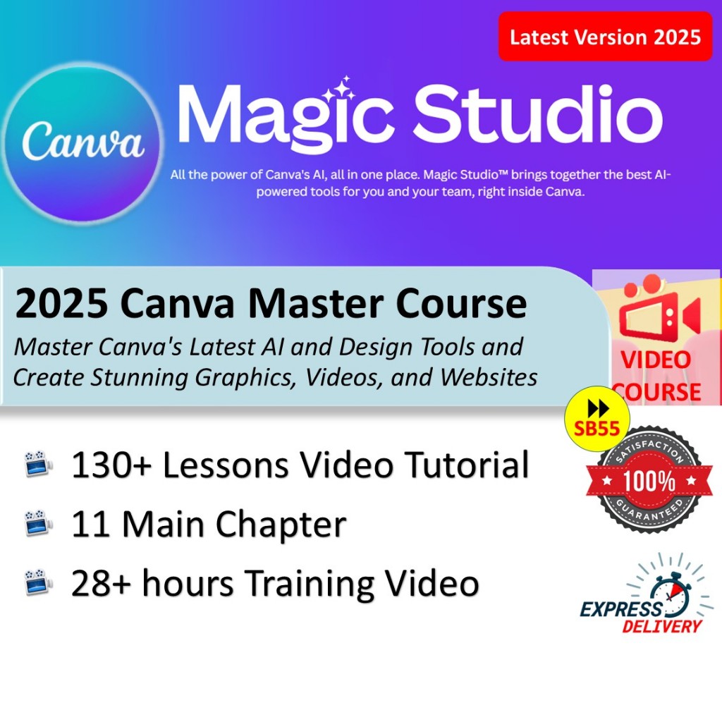 [Video Course] 2025 Canva Master Course – Master Canva's Latest AI and ...