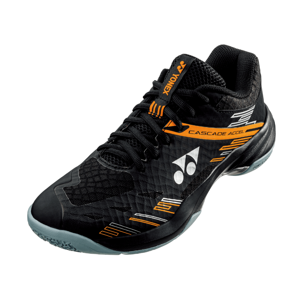 Yonex Cascade Accel Asics Netburner Ballistic FF Sky Elite FF Badminton ...