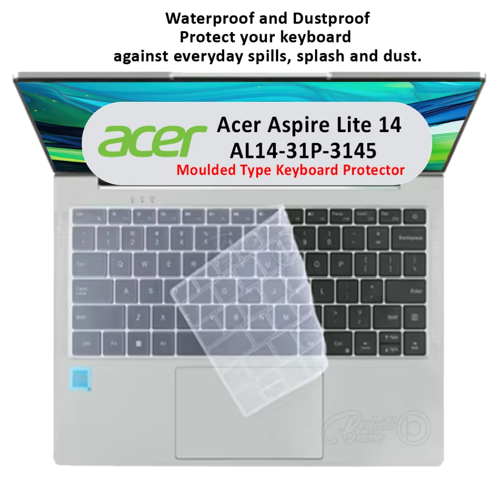Keyboard Protector For Acer Aspire Lite 14 AL14-31P-C72B Silicone ...