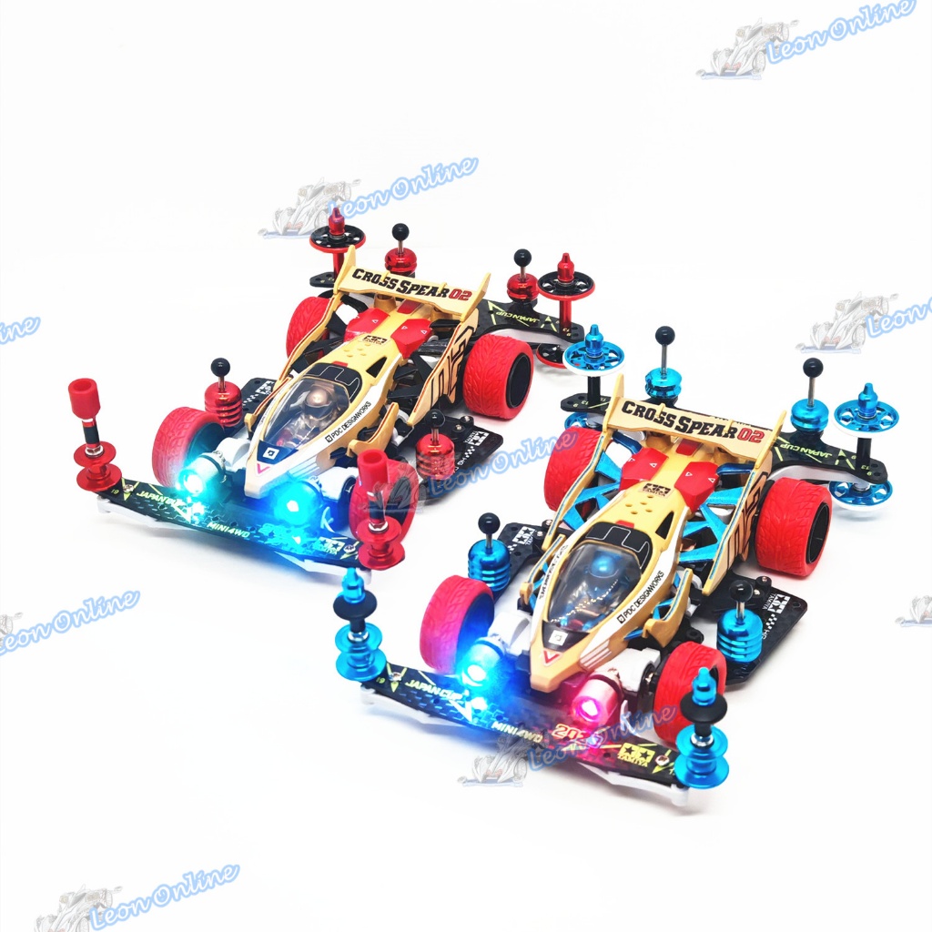 Tamiya Mini 4WD Cross Spear 02 VZ Chassis Modified | Shopee Malaysia