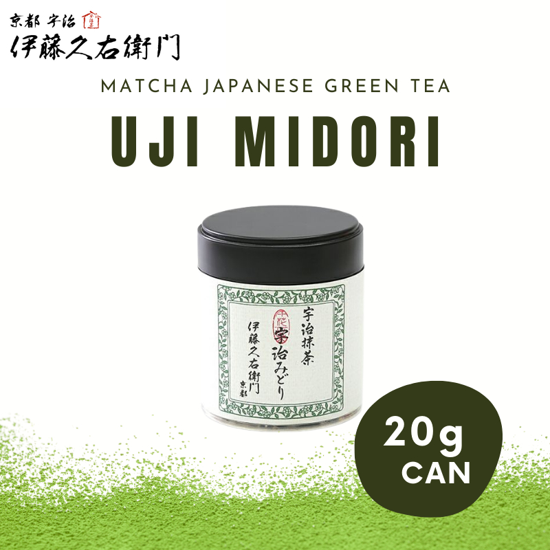 Ito Kyuemon Matcha Uji Midori 20g Can Japanese Matcha Powdered | Shopee ...