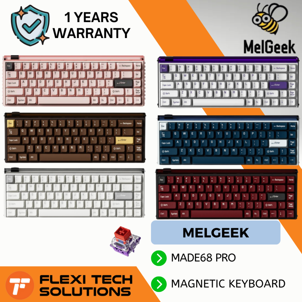Flexi Tech MelGeek MADE68 Pro Purple / Pink / Air / Earth / Fire ...