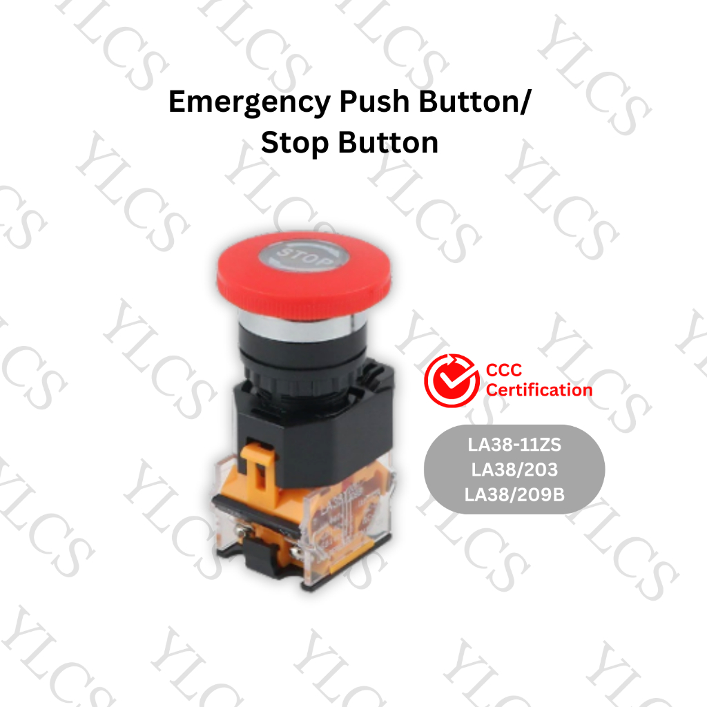 (READY STOCK) Emergency Stop Self-Locking Emergency Stop Push Button ...