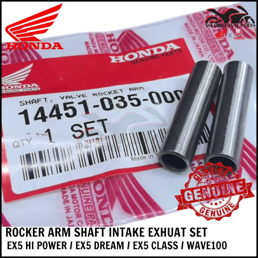 ORIGINAL THAILAND HONDA EX5 EX5 DREAM CLASS WAVE100 W100 ROCKER ARM SHAFT SET ROCKER ARM PIN IN ...