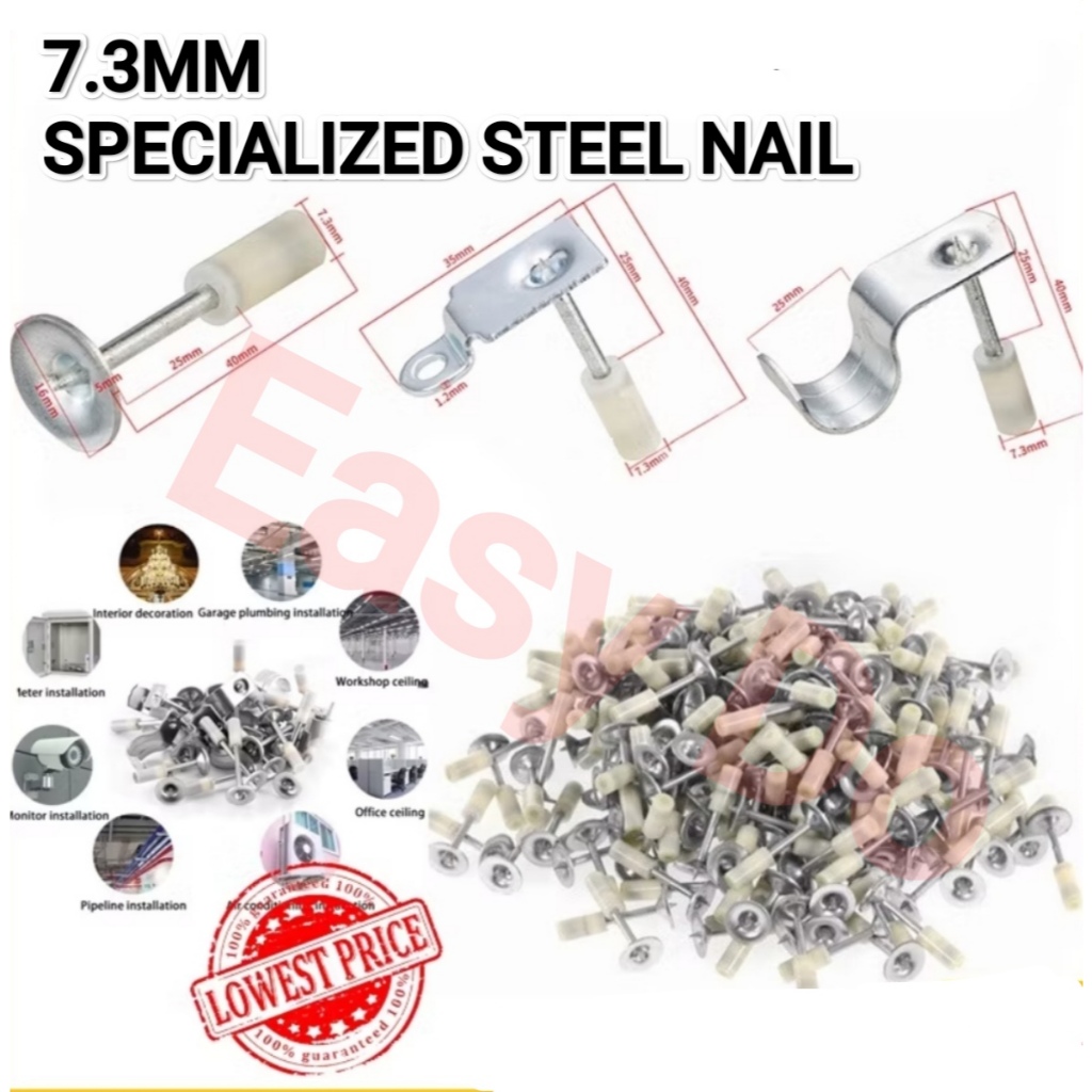 7.3MM Steel Nails Manual Rivet Gun Tool Ceiling Artifact 7.3mm ...