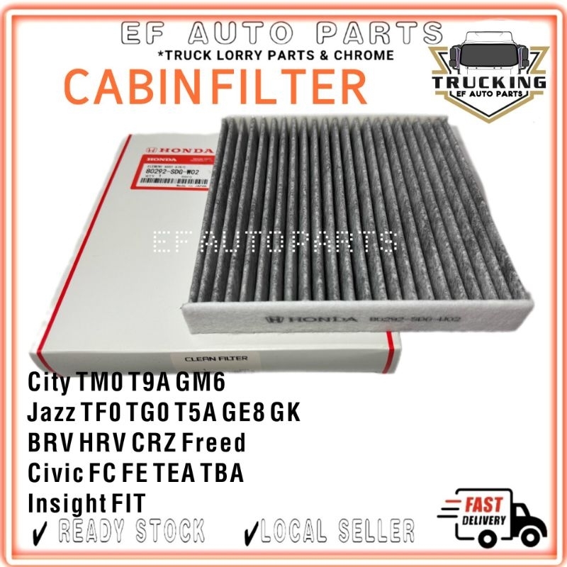 Honda Cabin Aircond Filter City TMO T9A JAZZ TFO GE BRV HRV CRZ Civic ...