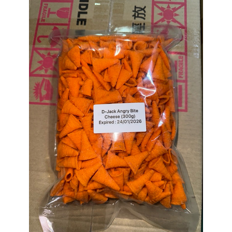 Ready Stock Halal Snek D-Jack Angry Bite Cheese, BBQ, Thai, Chicken ...