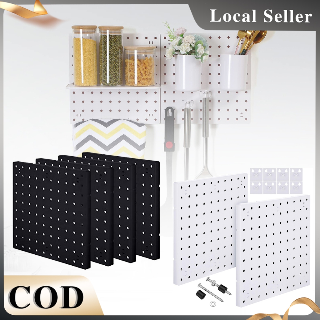 Wall Mount Pegboard Organizer And Storage No Damage To The Wall Display ...