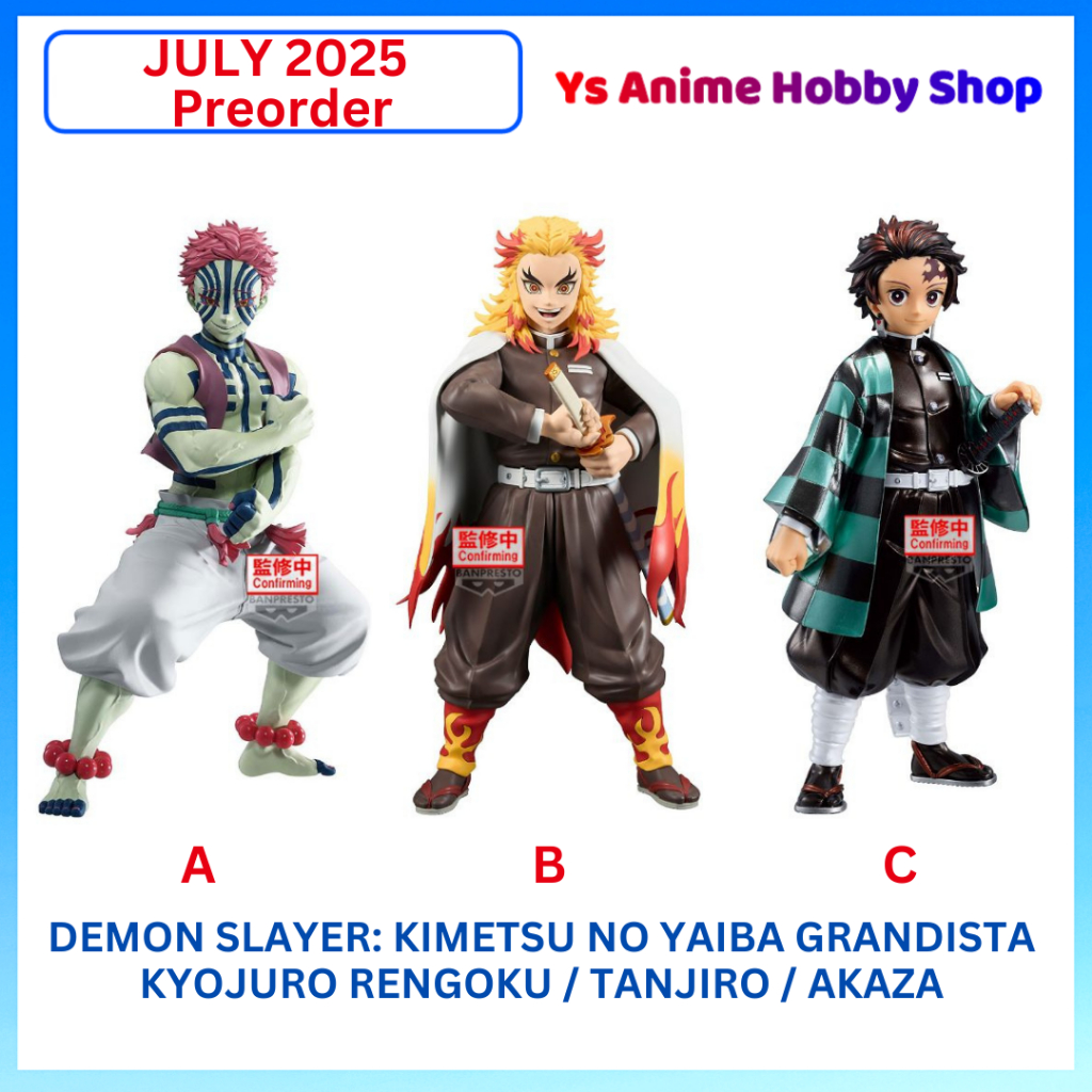 【JULY 2025 Preorder】 Banpresto Demon Slayer Grandista Tanjiro Rengoku ...
