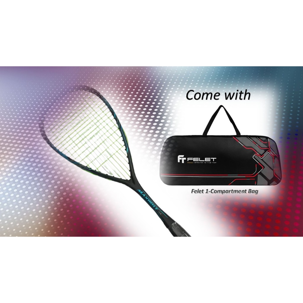 Maxbolt Super Star 125 Lightweight 125g Graphite Squash Racket with ...