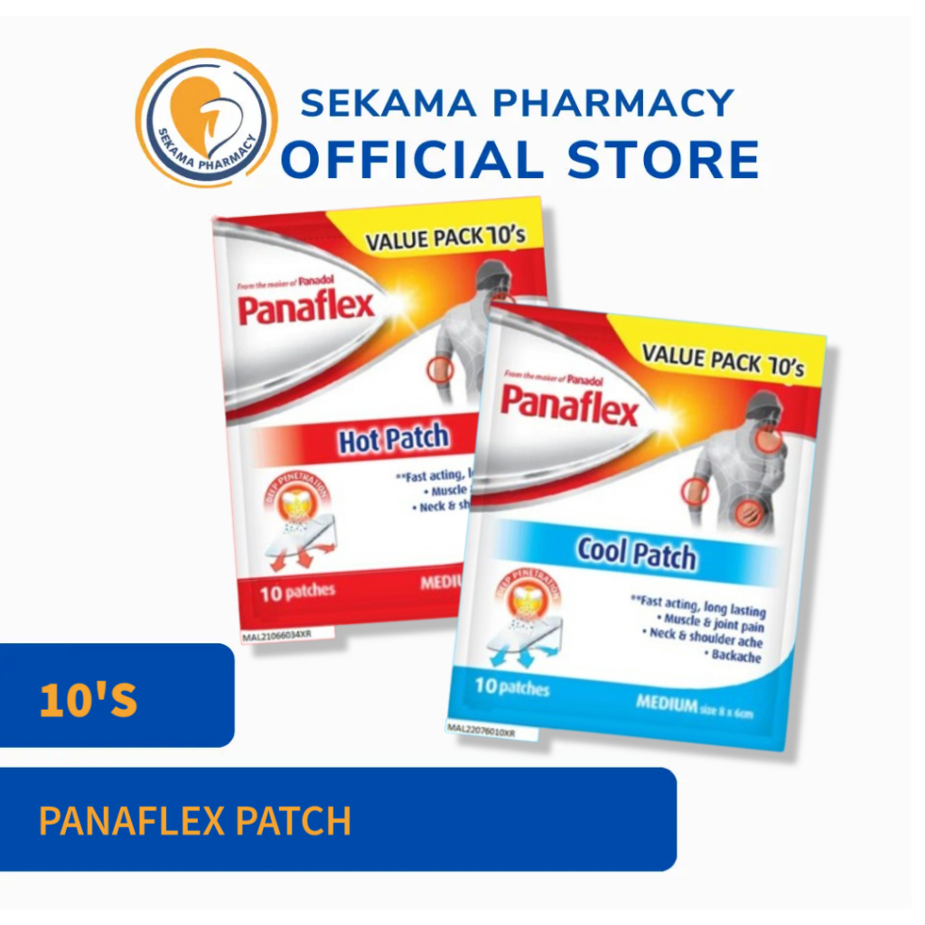 PANAFLEX PATCH (HOT/COOL) 10'S (for relief muscle, joint, neck, back ...