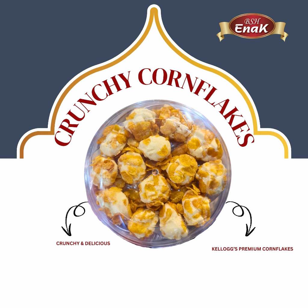 🌙Kuih Raya⭐️Cornflakes Crunchy Cookies Kellogg (HALAL) Koki Kokis ...