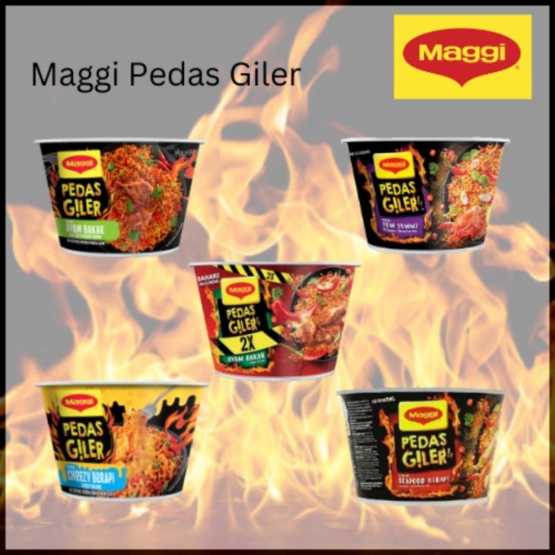 Maggi Pedas Giler Bowl / Instant Cup Noodles | Shopee Malaysia