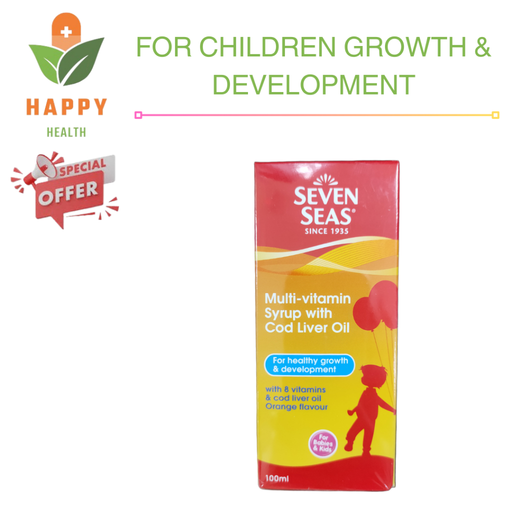 [ Exp 4/2026 ] Seven Seas Multivitamin Syrup With Cod Liver Oil 100ML ...