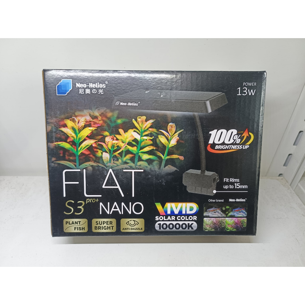 NEO Helios Flat Nano (S3 PRO+) Aquarium LED Light for Fish Tank Clip ON ...