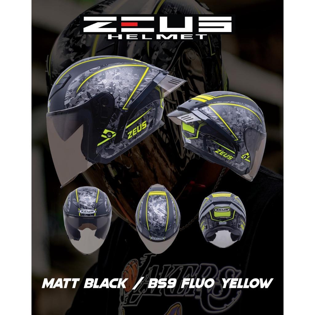 ZEUS HELMET LH-631 MATT BLACK/BS7 GREY/MATT BLACK/BS8 BLUE/MATT BLACK ...