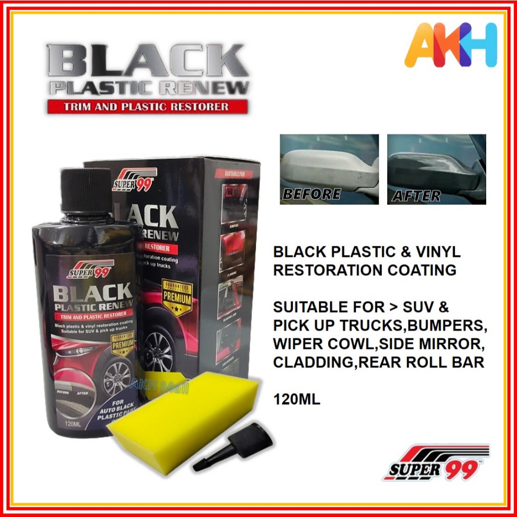 Super 99 Black Plastic Renew Trim & Plastic Restorer Black Plastic ...