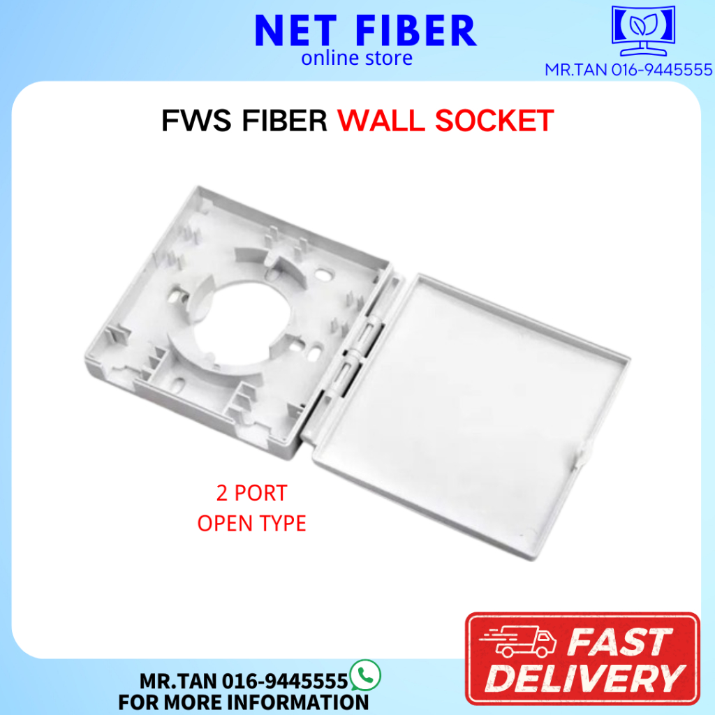 Fiber Wall Socket /2 Ports FTTH Fiber Optic Terminal Box(INDOOR USE ...