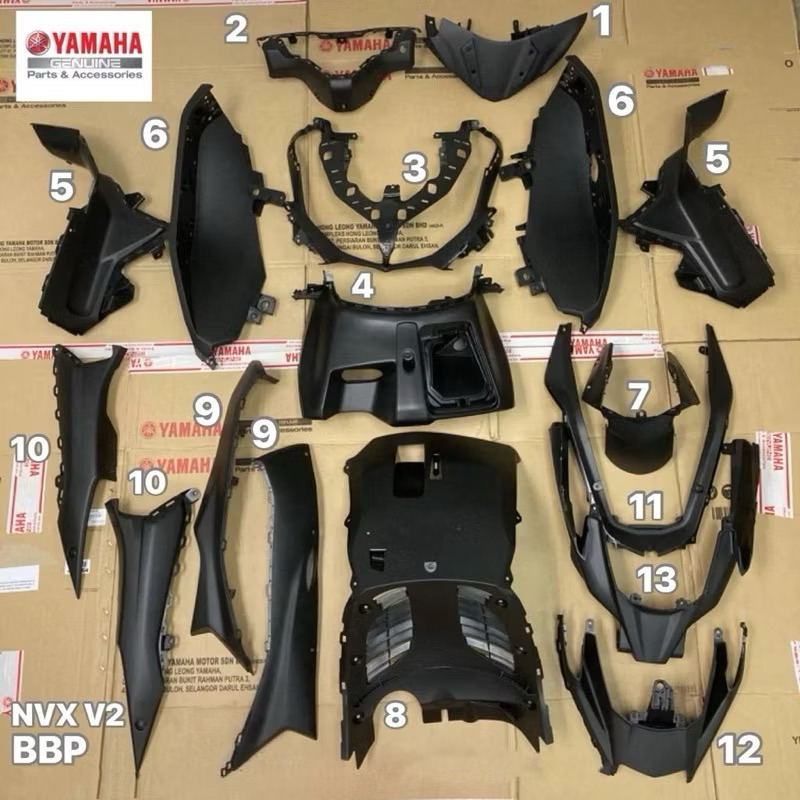 NVX V2 INNER FULL ORIGINAL YAMAHA NVX155 NVX V1 V2 INNER SET BODY COVER ...