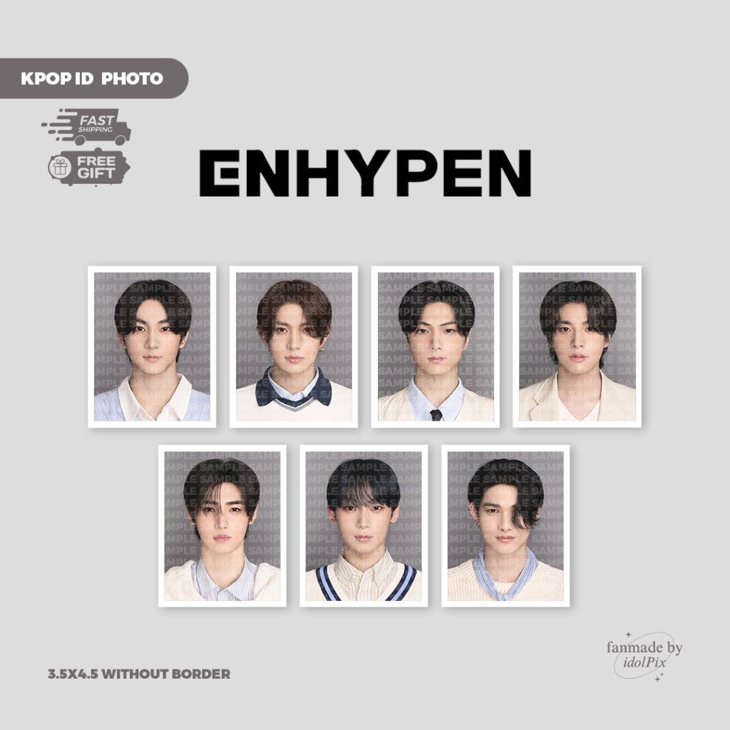 ENHYPEN ID photo fanmade passport photo for collectibles | Shopee Malaysia