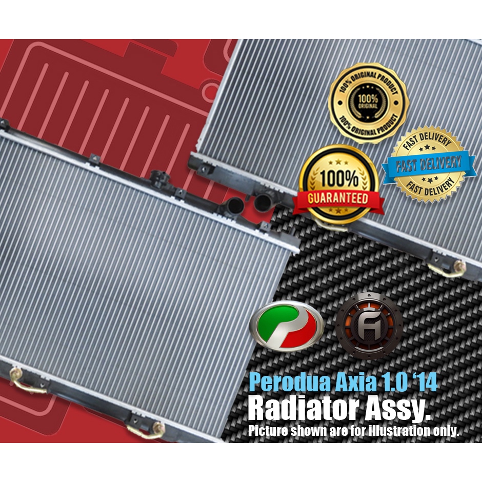PERODUA AXIA 1.0 '14 | RADIATOR ASSEMBLY | HIGH QUALITY | LIMITED STOCK ...