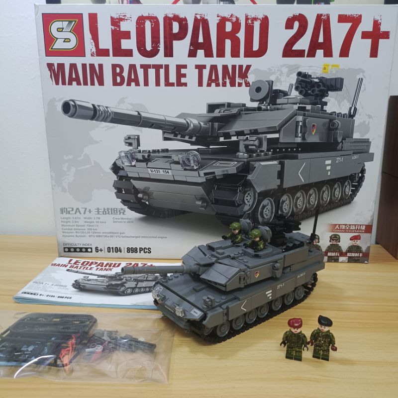 Leopard 2A7+ Main Battle Tank 898 Pieces Lego Set | Shopee Malaysia