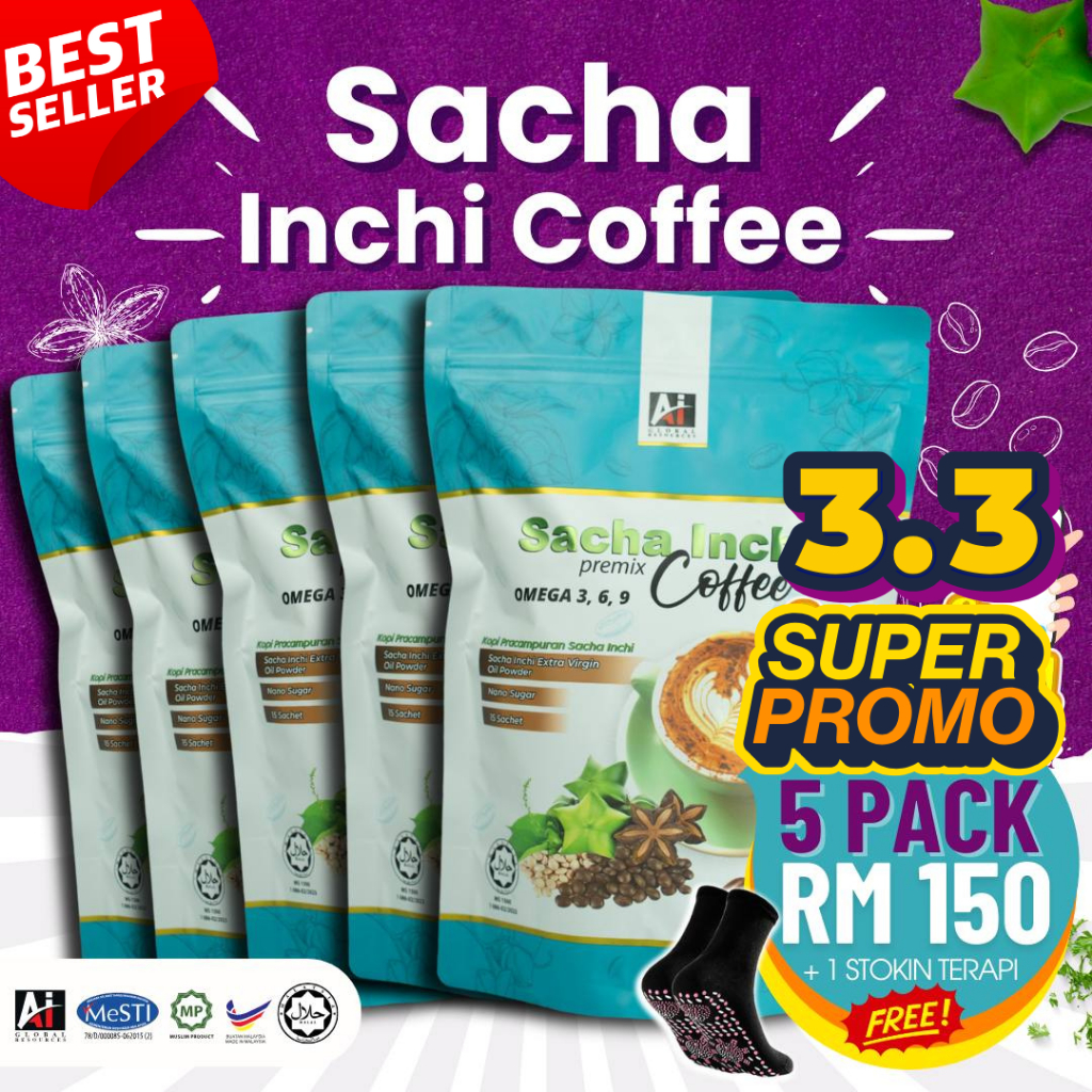 Kopi Sacha Inchi Coffee Sacha Inchi Premium Omega AI Global Original ...