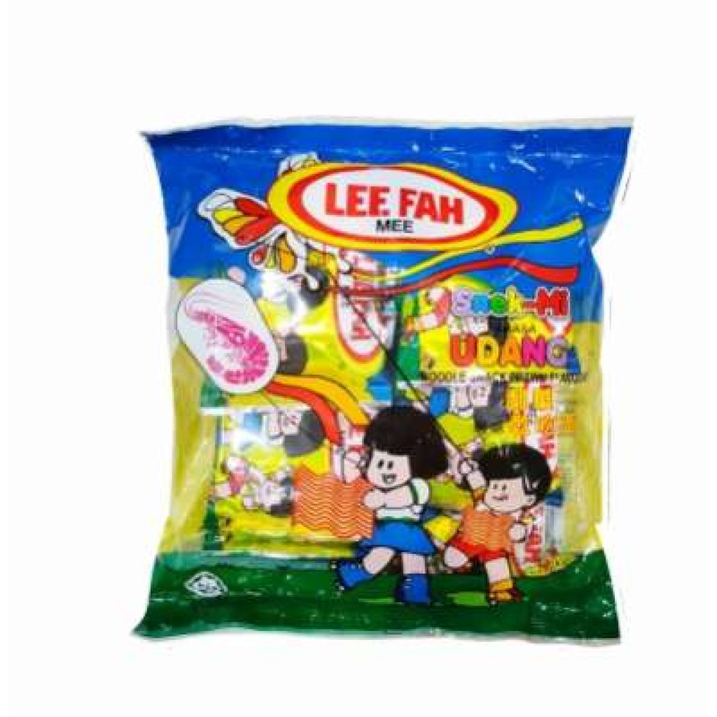 (HALAL) 20g x 8pkts Lee Fah Mee Snek-Mi Perasa Udang Noodle Snack Prawn ...