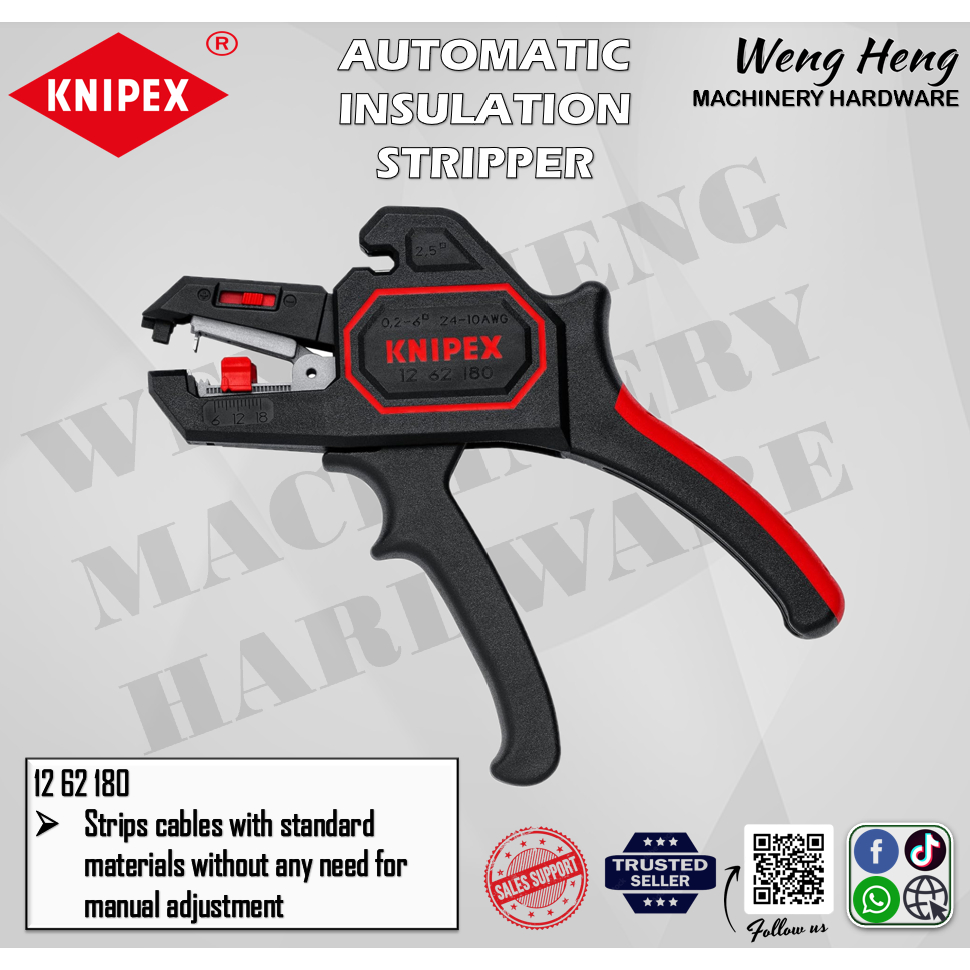 Knipex Automatic insulation stripper - 12 62 180 | Shopee Malaysia