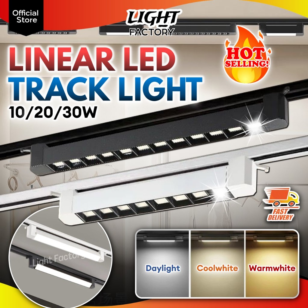 🔥NEW🔥Linear Led Track Light 10W 20W 30W Spotlight LED 1 Meter Track ...