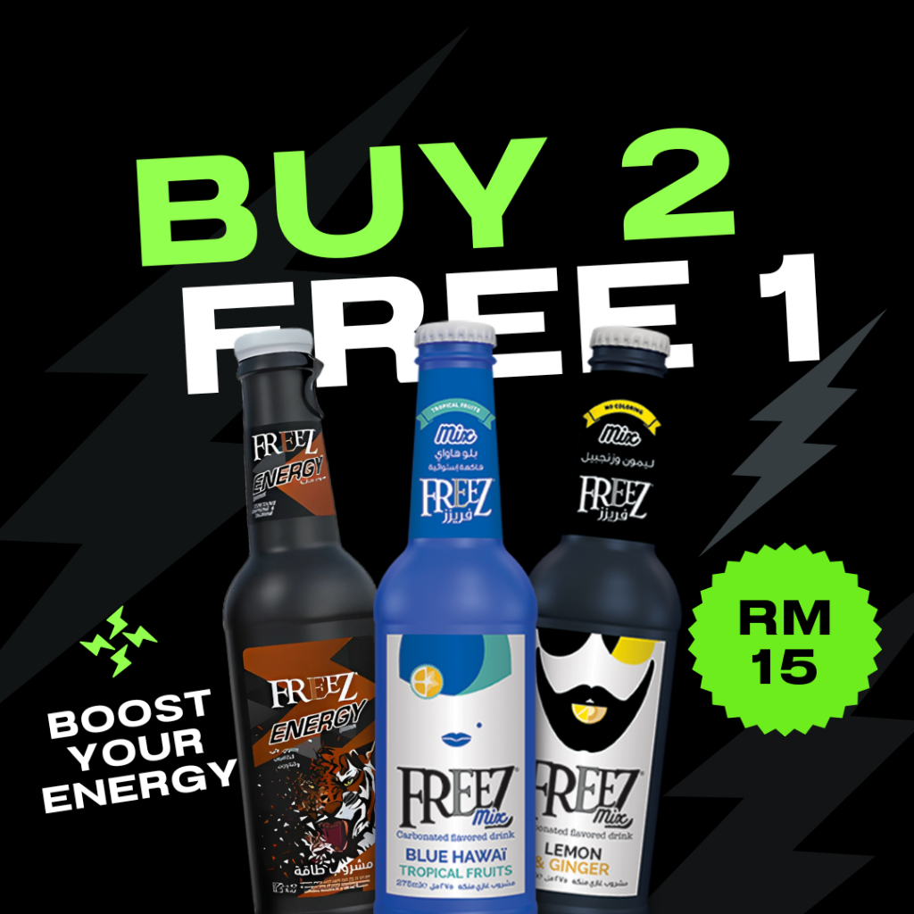 FREEZ MIX Best Seller [ Buy 2 Free 1 ] Carbonated Flavoured Drink, Non ...