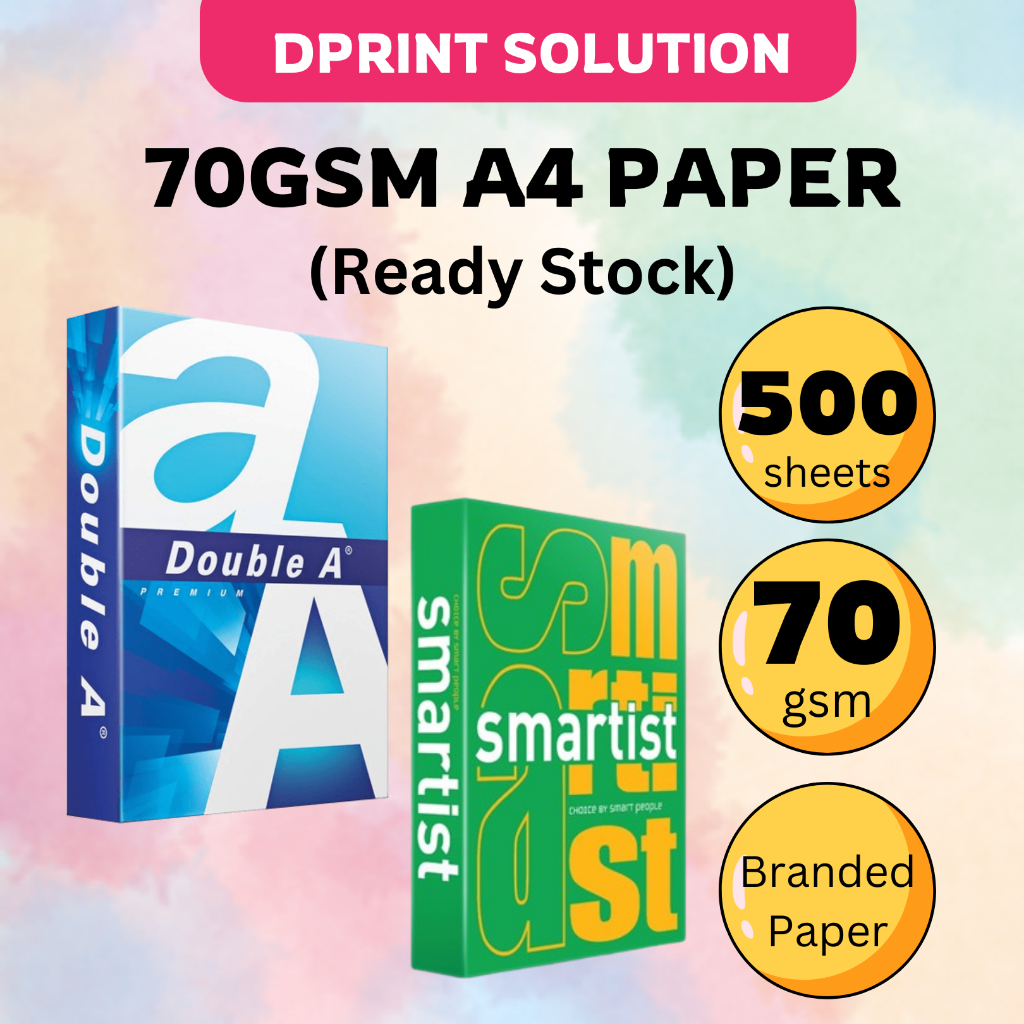 [100%GenuinePaper] A4 Paper/Double A Paper/A4 Kertas 70gsm/Copier Paper (500's/Ream)-1Ream ...