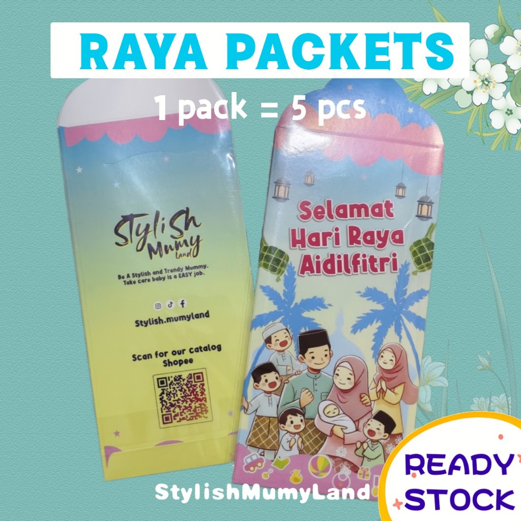 【Stylish】2025 Sampul Duit Raya 5pcs Raya Packets | Shopee Malaysia