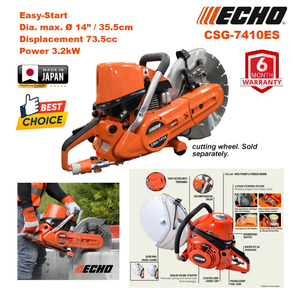 Echo Japan 73.5cc Engine Power Cutter 14-inch / 350mm | Shopee Malaysia