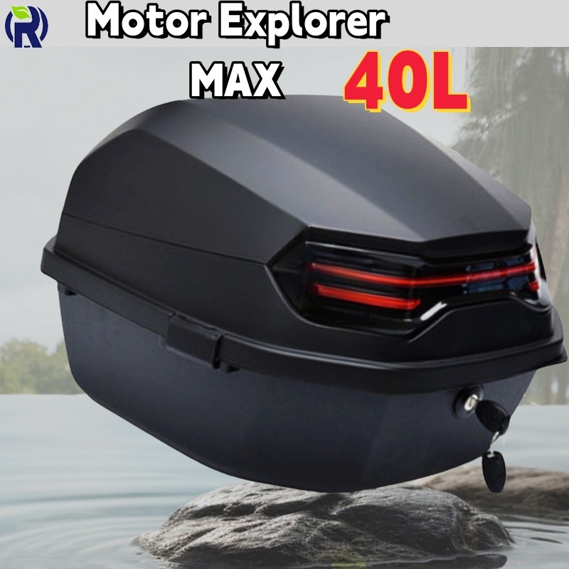 Motorcycle box GengMotor Explorer MAX 40L liters EX5 Tail Rack Box ...