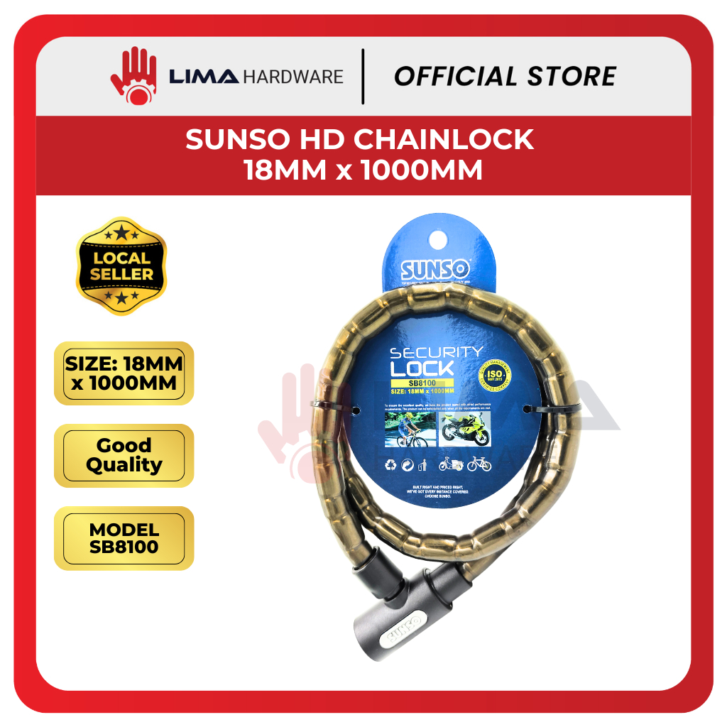 SUNSO HD CHAINLOCK 18MM x 1000MM (SB8100) | Shopee Malaysia