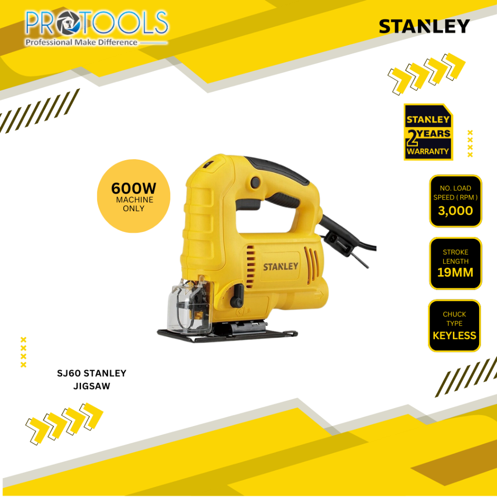 Stanley SJ60 Corded Jigsaw Suitable For Wood , Steel And Aluminium 600W ...