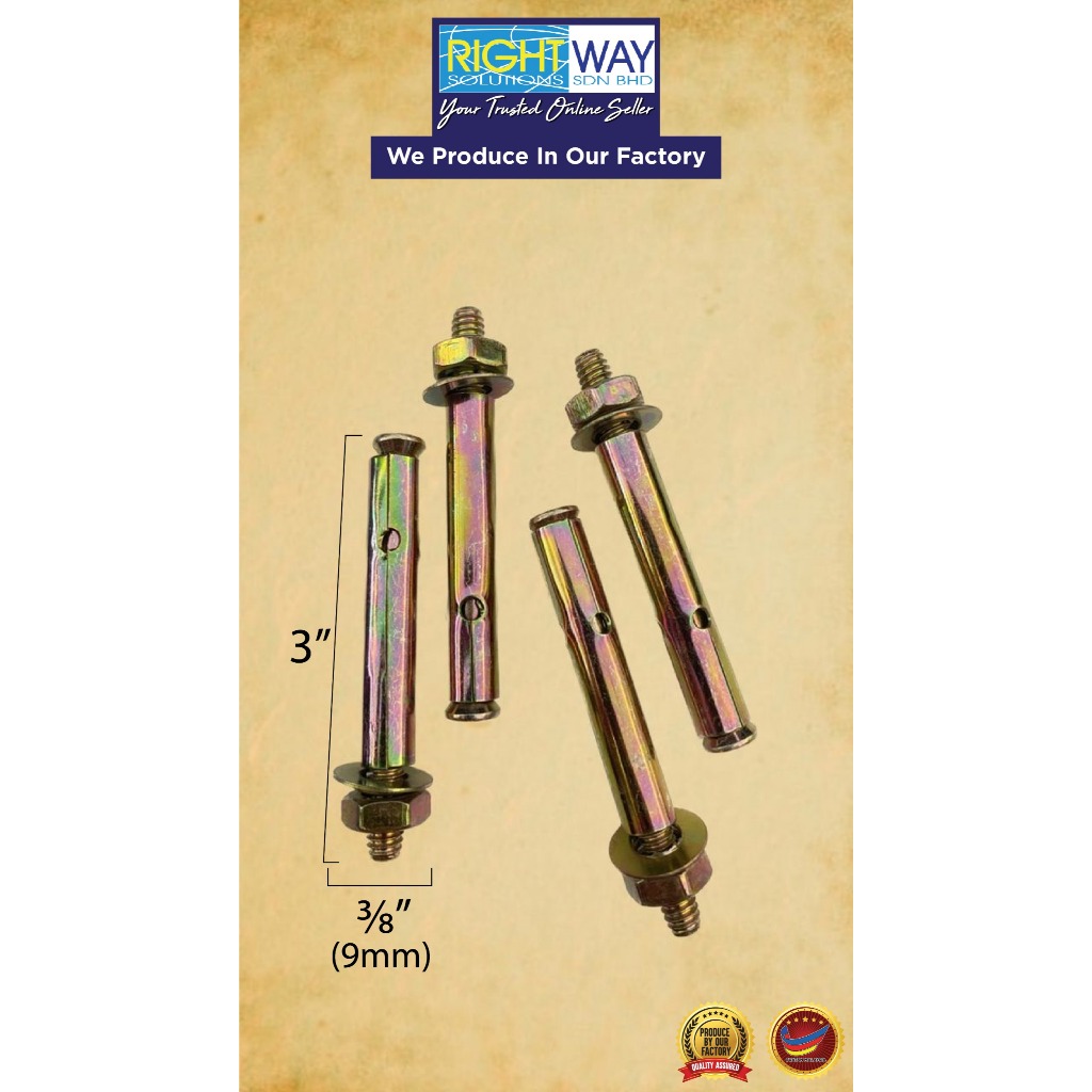 SLEEVE SCREW WALLPLUG / WALL PLUG BESI ( 4PCS PER PACK ) | Shopee Malaysia