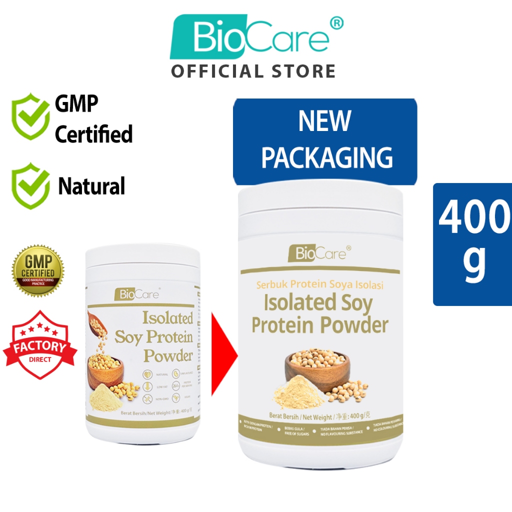 Biocare Isolated Soy Protein Powder (400g) | Shopee Malaysia