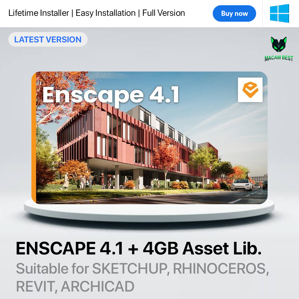 [🆕 Newest 4.1 + Enscape] 💻 For Windows | ⚡ Easy Install | 🔥 Latest ...