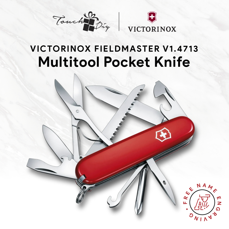 Victorinox Fieldmaster 1.4713 – Red Swiss Army Multi-Tool Pocket Knife ...